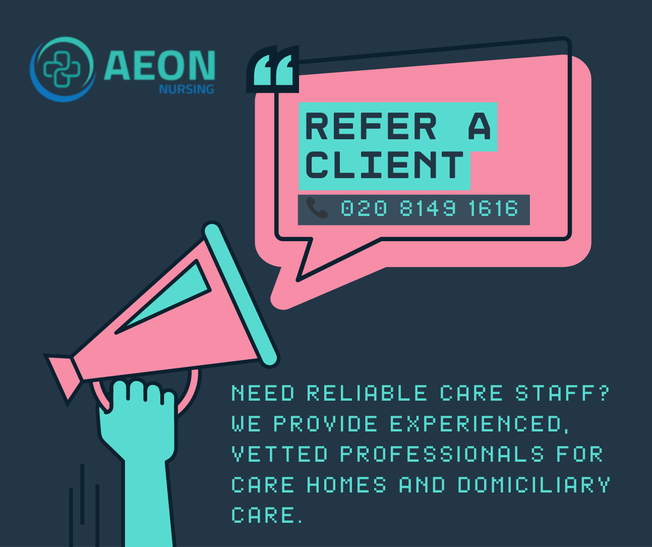 Refer a Client | Nurse & HCA Staffing | Aeon Nursing